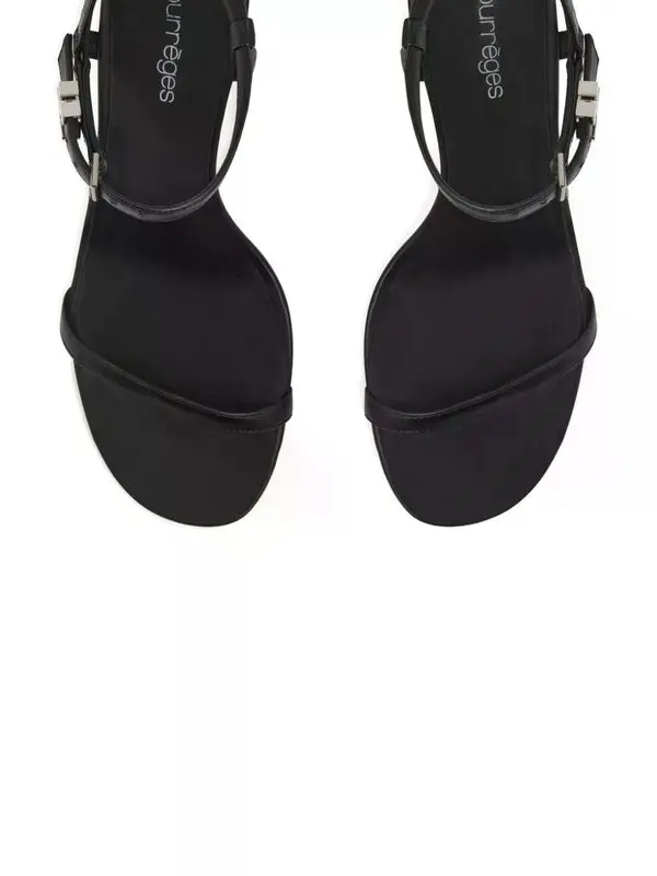 COURREGES Ac Stiletto Heel Sandals - Black