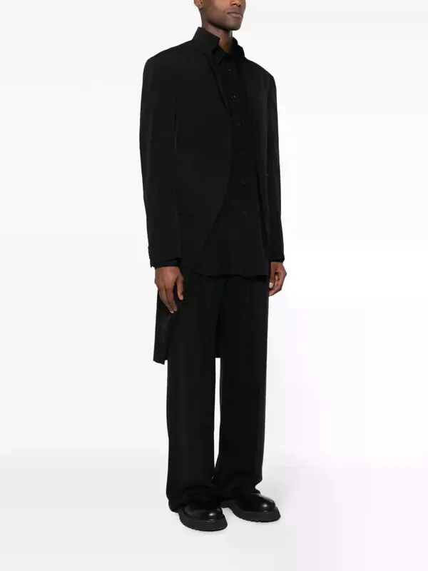 Yohji Yamamoto Asymmetric Wool Tailcoat