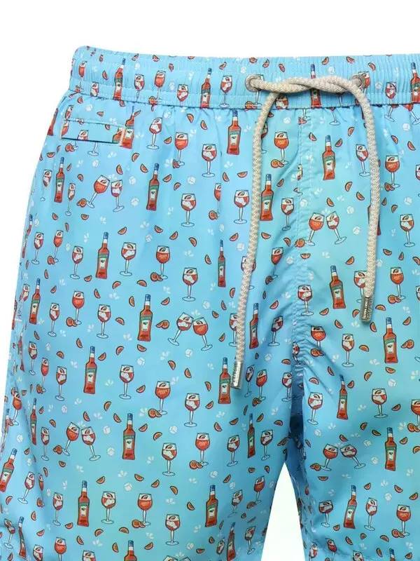 MC2 SAINT BARTH Pattern Jacquard Swim Shorts