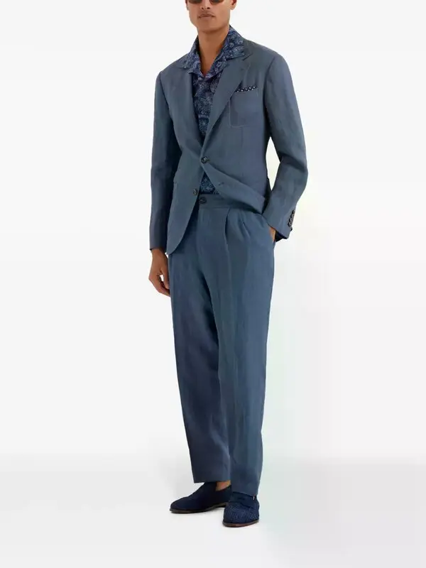 Brunello Cucinelli Single-breasted Linen Blazer