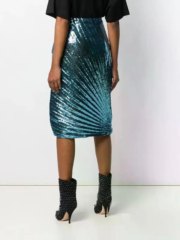 Marco De Vincenzo Sequin Skirt
