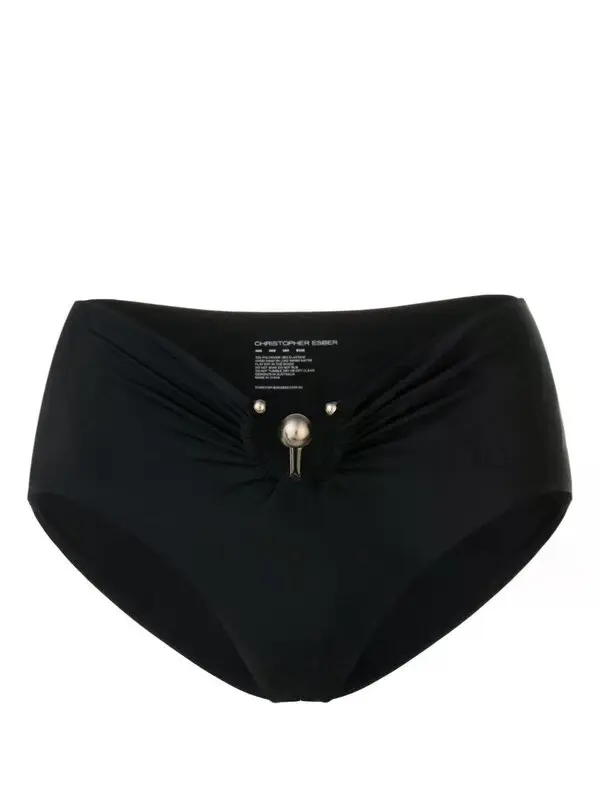 Christopher Esber Ring-embellished Bikini Bottoms