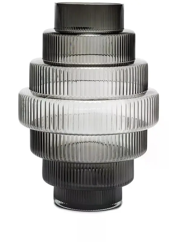 POLSPOTTEN Large Steps Vase - Grey