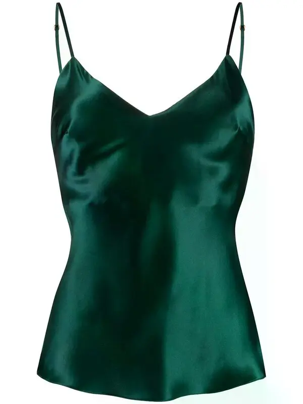 GILDA & PEARL Sophia Silk Top - Green