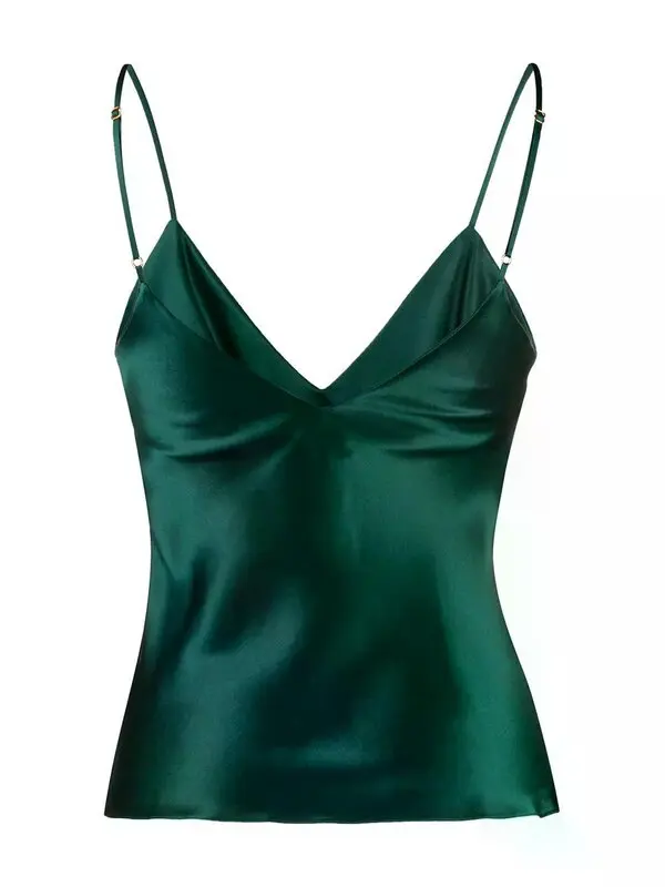 GILDA & PEARL Sophia Silk Top - Green