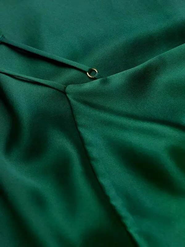 GILDA & PEARL Sophia Silk Top - Green