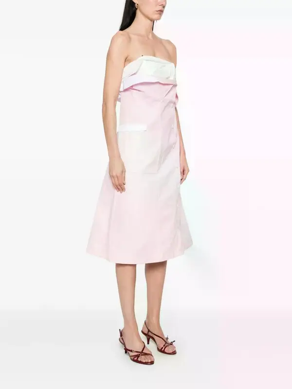Miu Miu Layered-detail Poplin Dress
