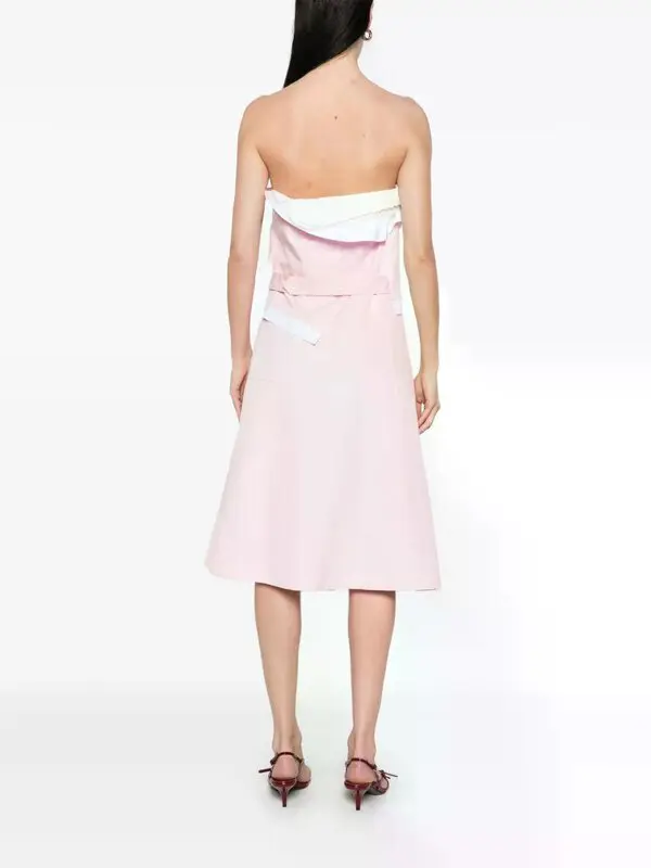 Miu Miu Layered-detail Poplin Dress