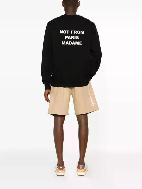 Drole De Monsieur Le Slogan Sweatshirt Top