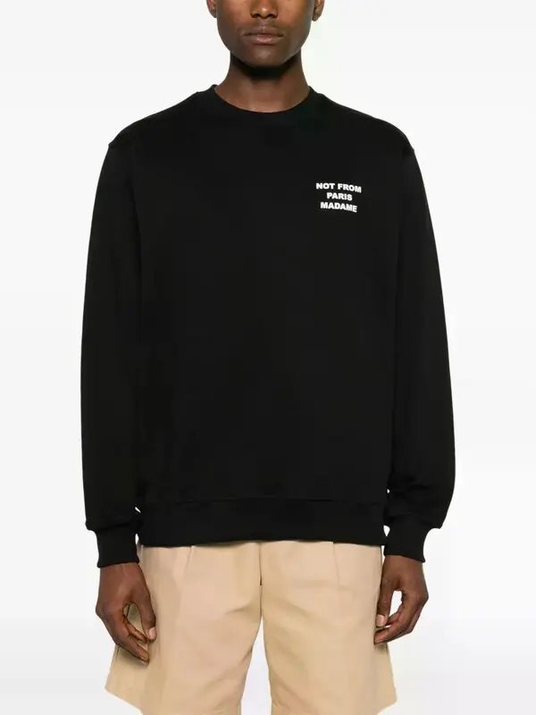 Drole De Monsieur Le Slogan Sweatshirt Top