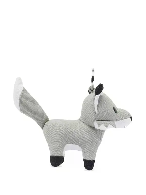 Maison Kitsuné Fox-charm Keyring - Grey