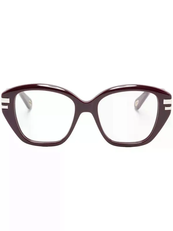 Chloé Square-frame Glasses - Red