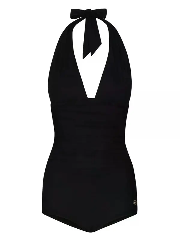 Dolce & Gabbana Halterneck One-piece Swimsuit - Black