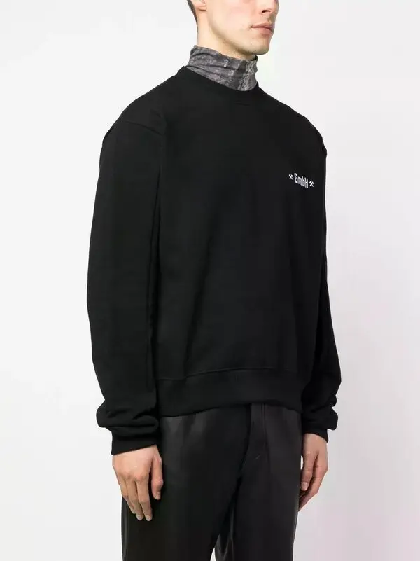 GMBH Logo-embroidered Crew-neck Sweatshirt