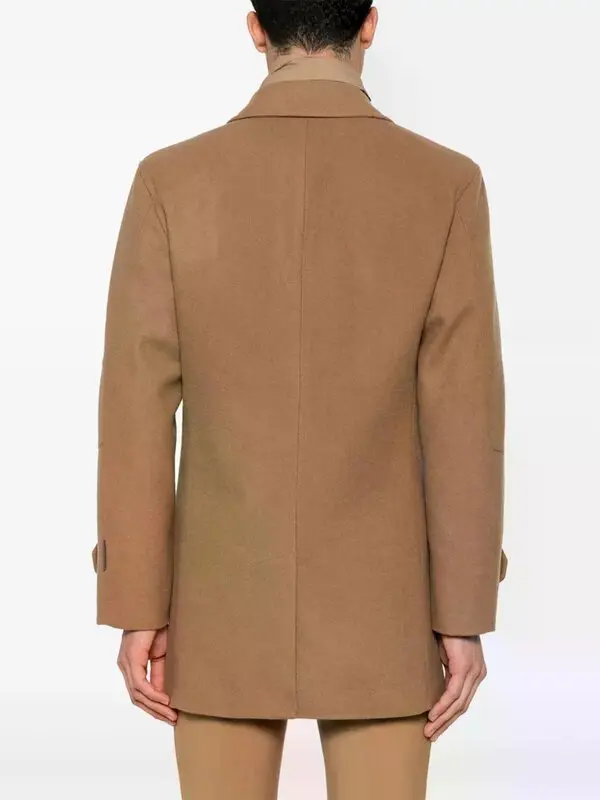 PALTO' Geraldo Water-repellent Layered Wool-blend Coat