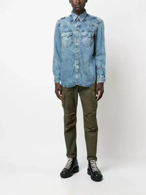 DIESEL® D-ocean Washed-denim Shirt