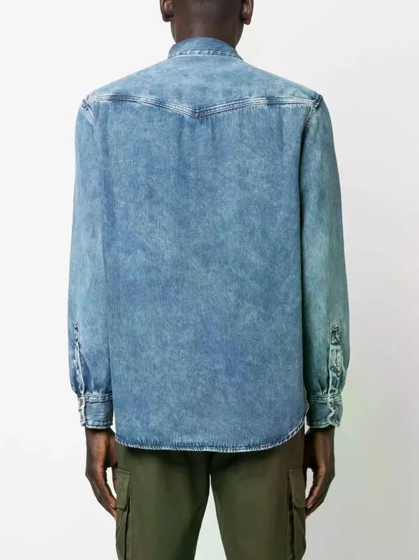 DIESEL® D-ocean Washed-denim Shirt