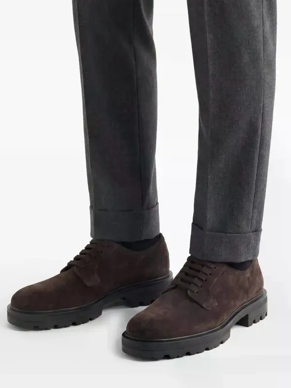 Hogan Lace-up Suede Derby Shoes