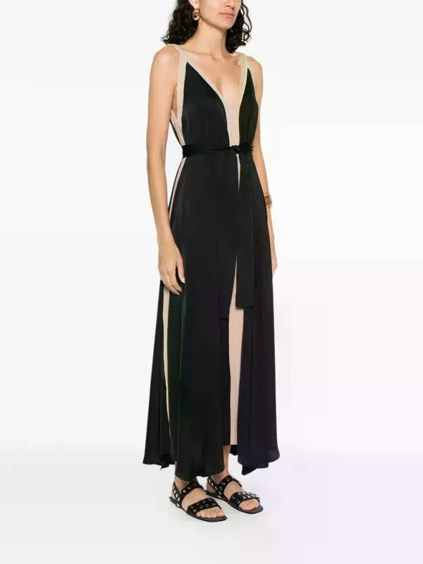 MOUTAKI Satin Midi Dress