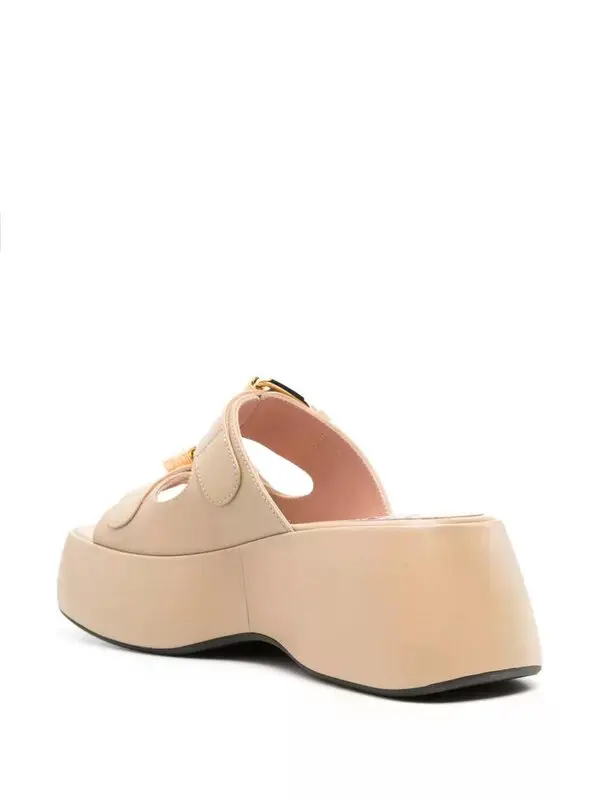 Moschino 75mm Dolly Leather Sandals