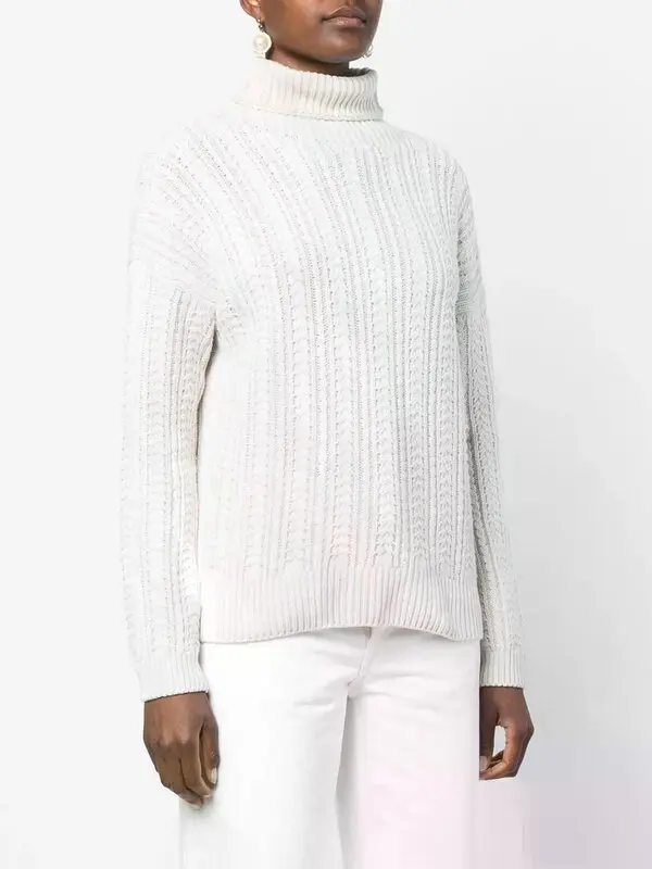 Eleventy Ribbed-knit Roll-neck Jumper