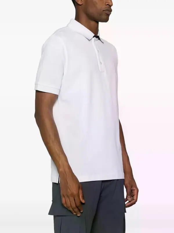 FAY Logo-embroidered Piqué Polo Shirt
