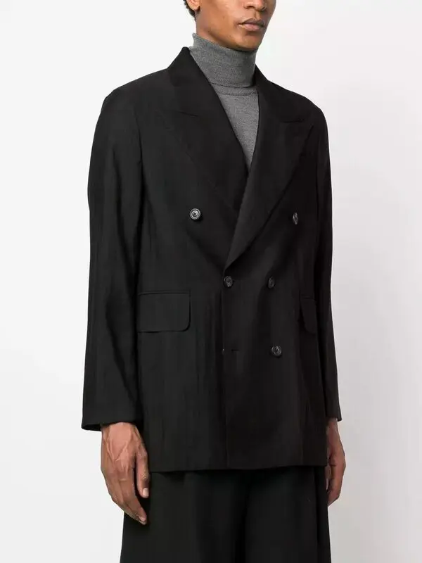 Our Legacy Crease-effect Double-breasted Blazer