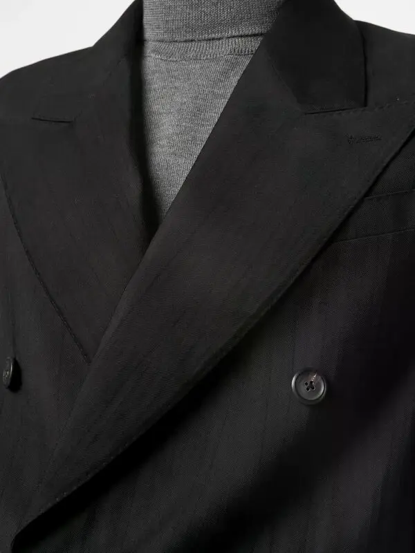 Our Legacy Crease-effect Double-breasted Blazer