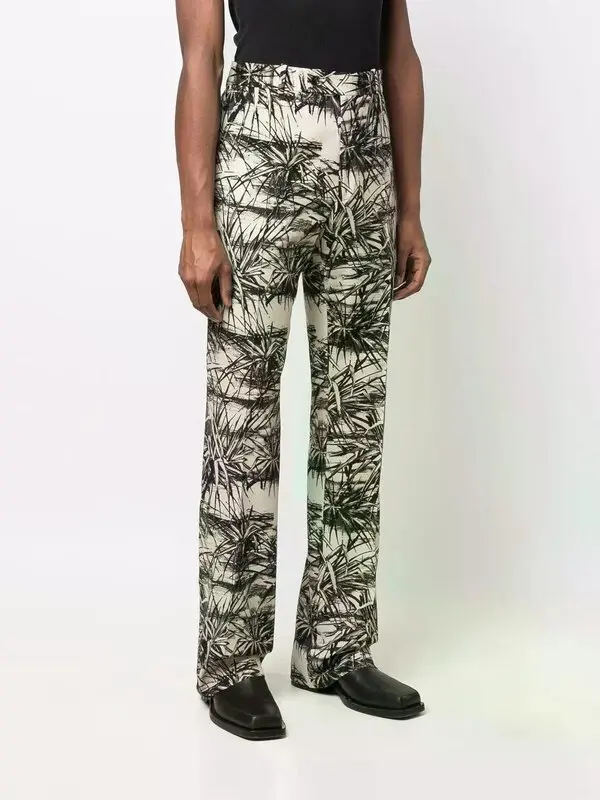 Amiri Graphic-print Flared Trousers