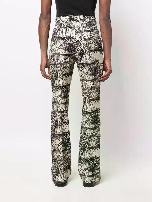 Amiri Graphic-print Flared Trousers