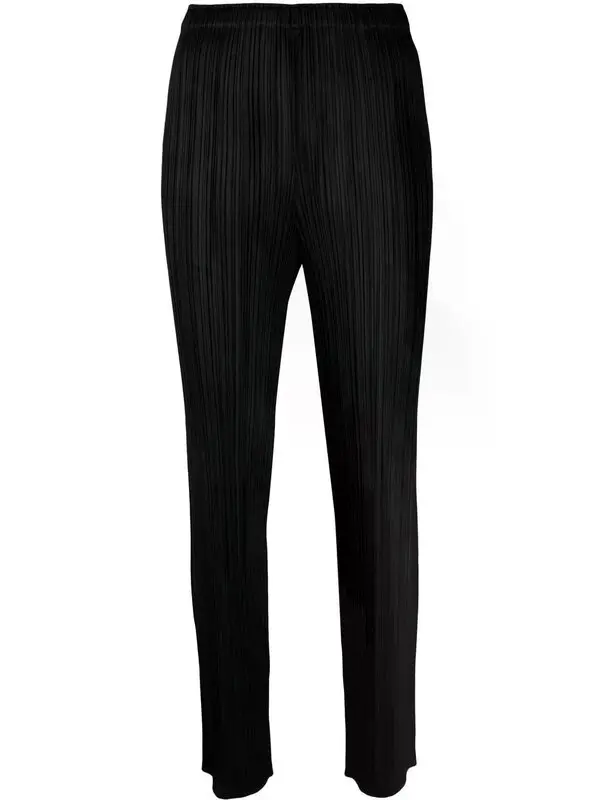 Issey Miyake Elasticated-waist Slip-on Straight Trousers