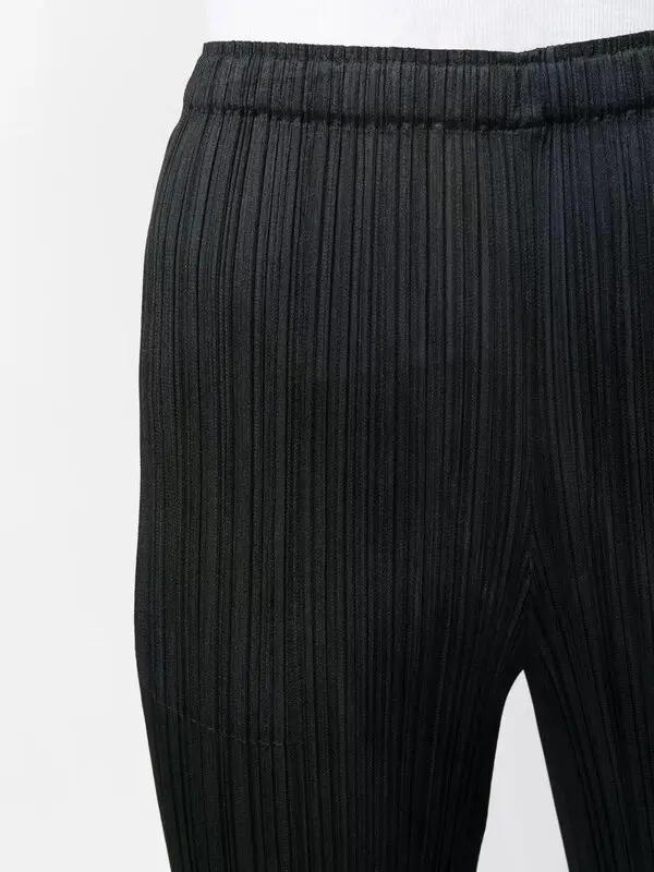Issey Miyake Elasticated-waist Slip-on Straight Trousers