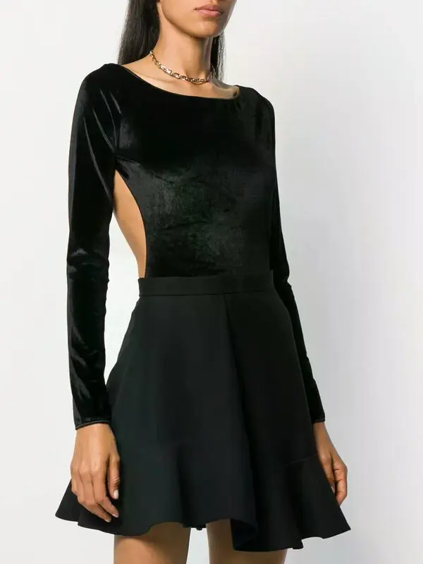 Oseree Slim-fit Backless Bodysuit