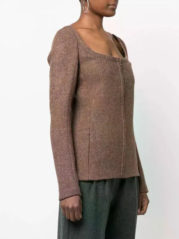 Veronique Leroy Square-neck Fitted Jacket