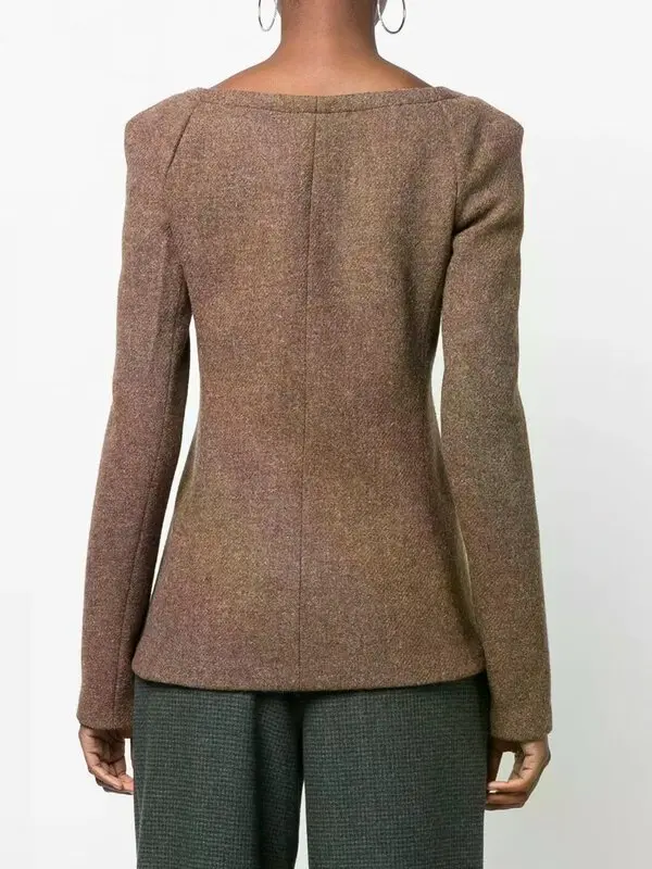 Veronique Leroy Square-neck Fitted Jacket