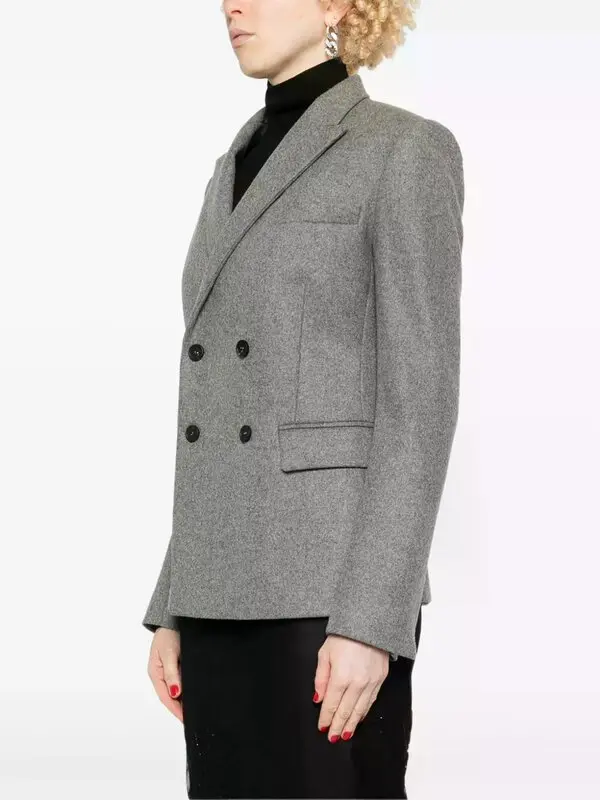 Fabiana Filippi Double-breasted Flannel Blazer