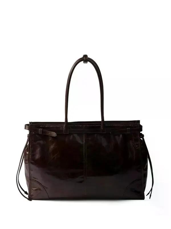 Prada Bonnie Extra-large Leather Handbag - Brown
