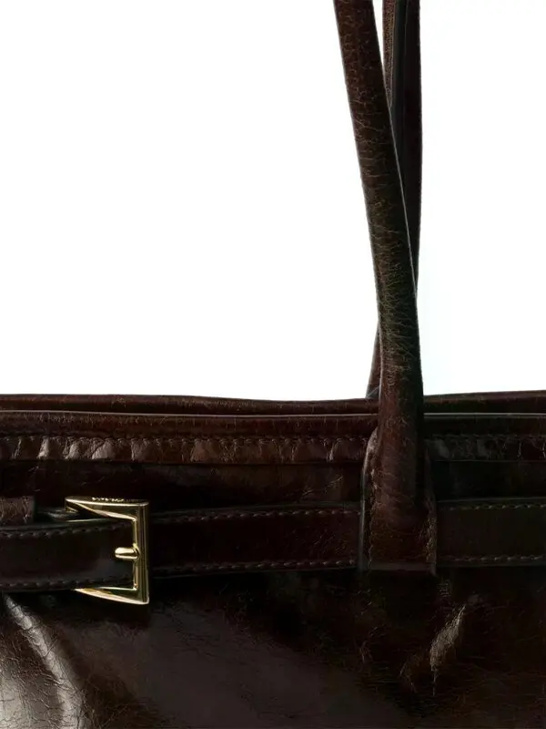 Prada Bonnie Extra-large Leather Handbag - Brown