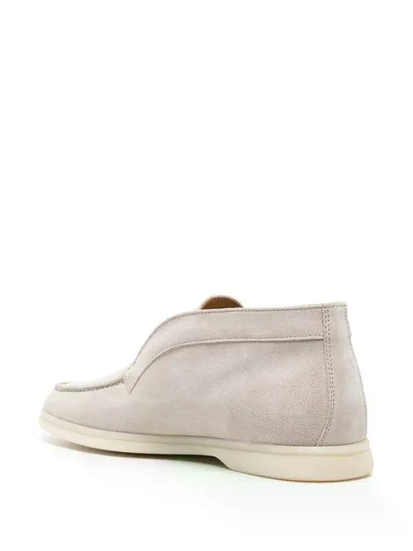 SCAROSSO Leonardo Suede Boots - Neutrals