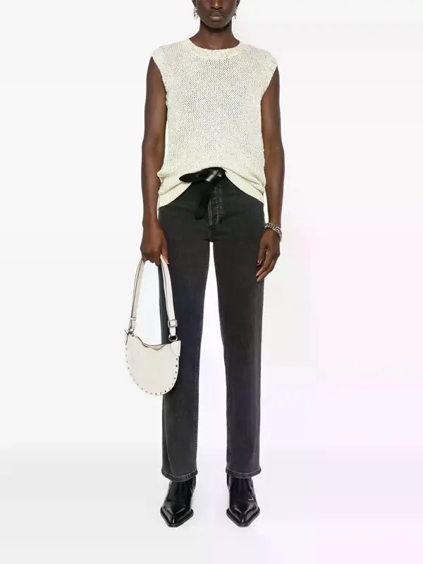 GOLDEN GOOSE Sequin Embellished Knitted Top