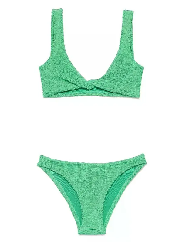 PARAMIDONNA Donika Crinkled Finish Bikini Set - Green