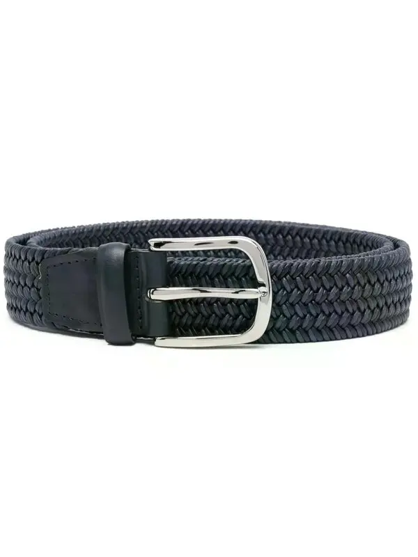 ORTIGNI Woven Braided Belt - Blue