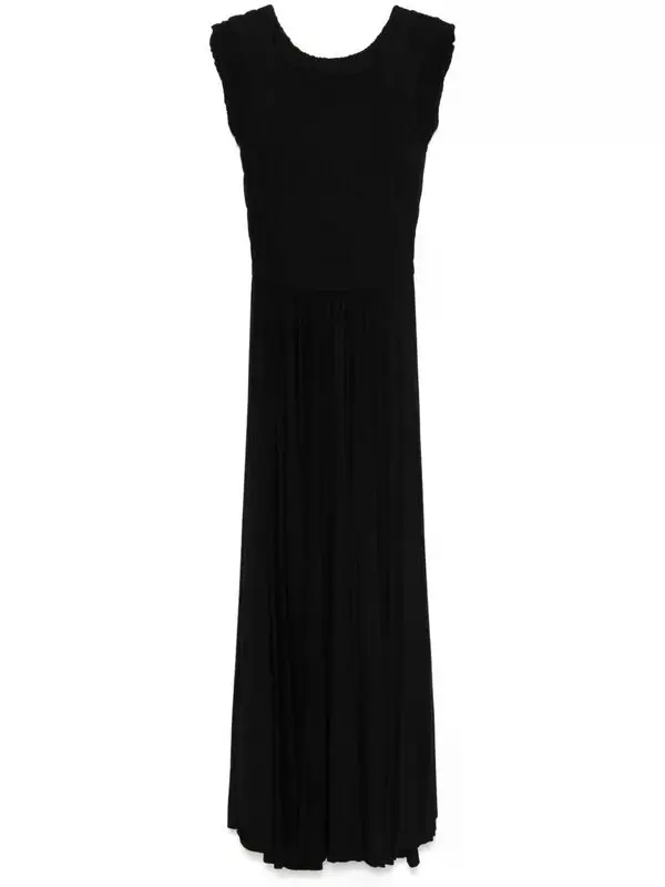 PNK Ruched Maxi Dress - Black