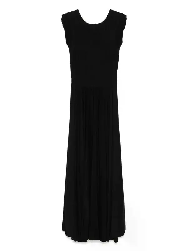 PNK Ruched Maxi Dress - Black