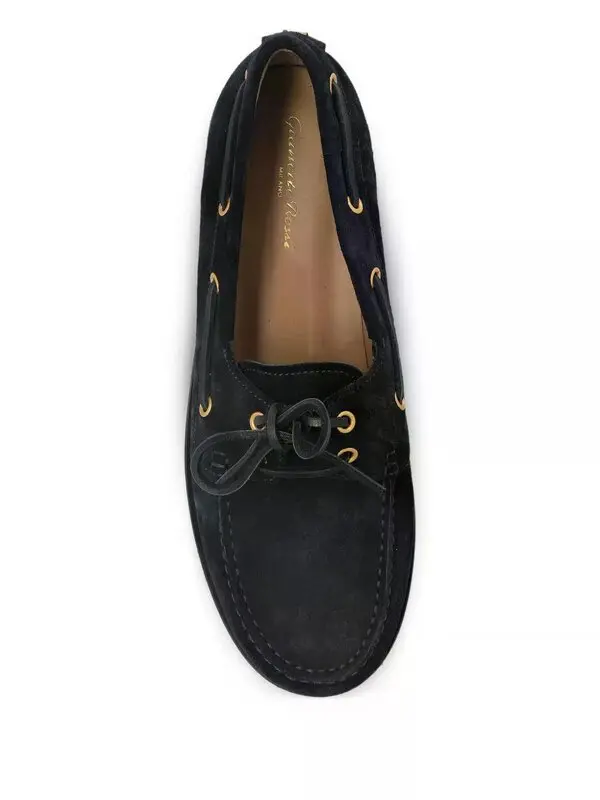 GIANVITO ROSSI Leather Oxford Shoes - Blue