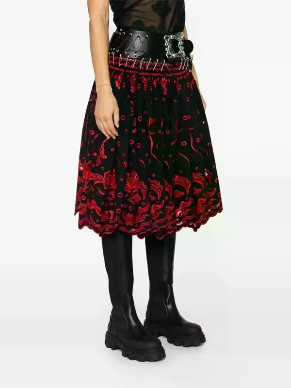 CHOPOVA LOWENA Ida Carabiner Midi Skirt