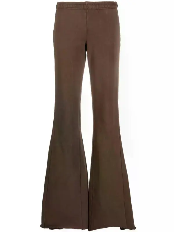 ENTIRE STUDIOS Washed-effect Flared Trousers