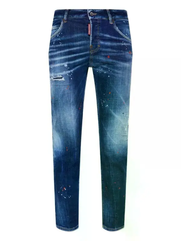 Dsquared2 Whiskering-effect Skinny Jeans - Blue