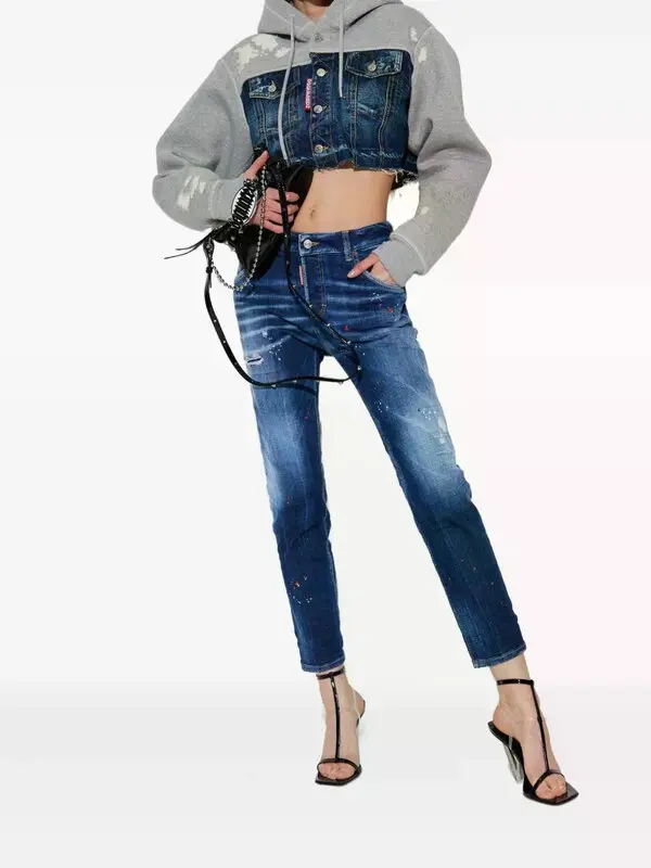 Dsquared2 Whiskering-effect Skinny Jeans - Blue