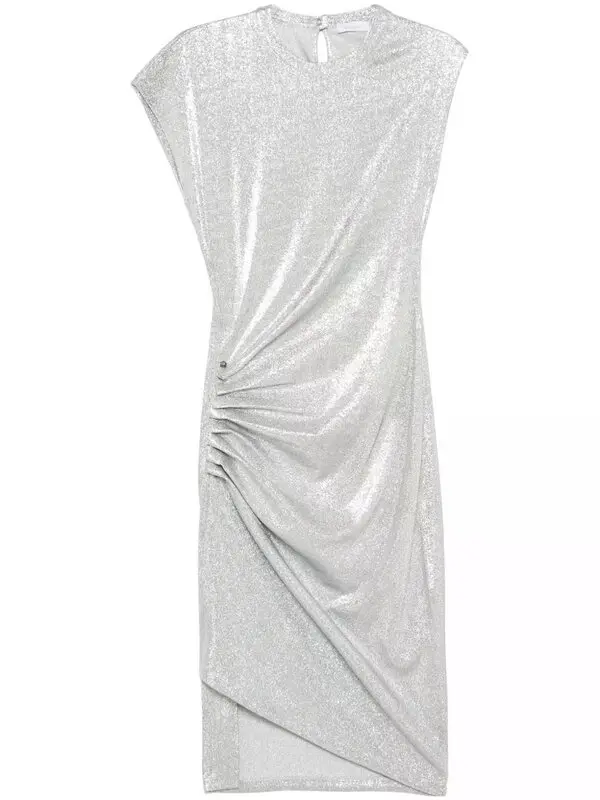 Rabanne Draped Asymmetric Mini Dress